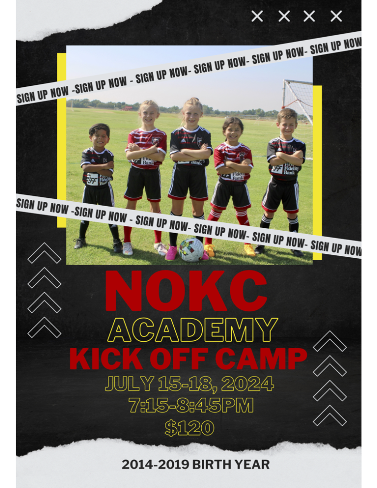 North Oklahoma City Soccer Club » Academy Kick Off Camp – Summer 2024